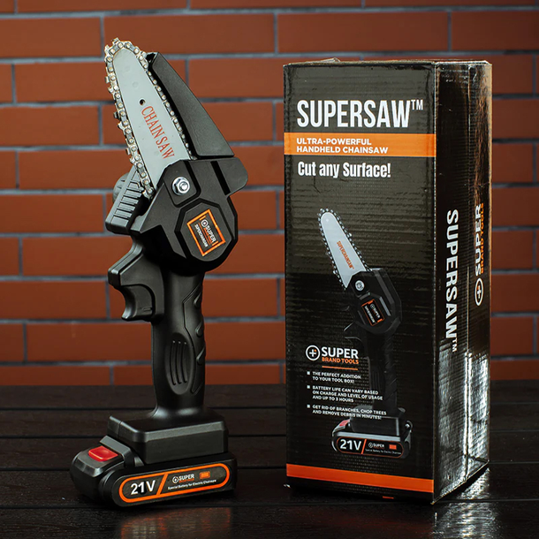 The SuperSaw - Ultra-Powerful Handheld Mini Chainsaw – SuperBrandTools