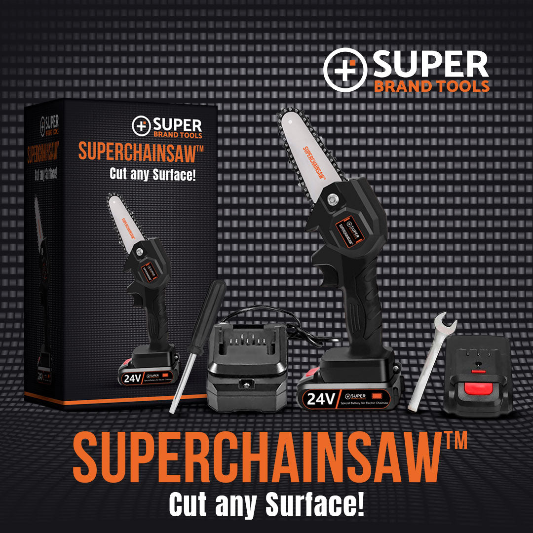 The SuperSaw - Ultra-Powerful Handheld Mini Chainsaw – SuperBrandTools
