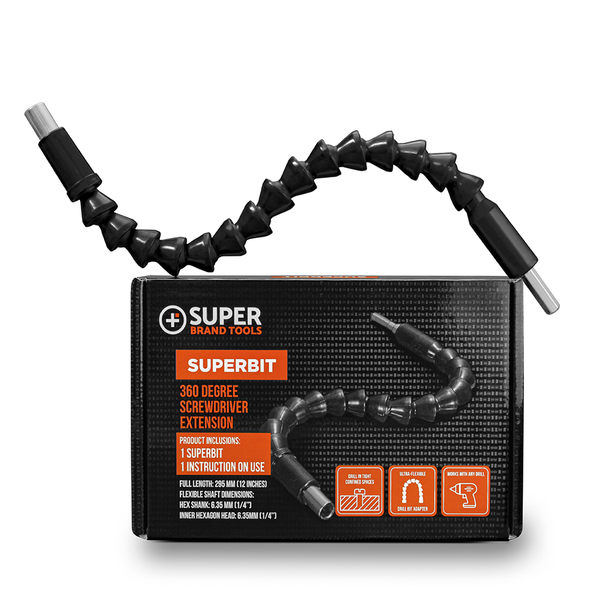 The SuperBit™ - The 360 Degree Screwdriver Extension for ANY Angle ...